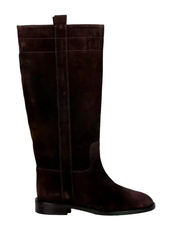 Status Suede Panelled Boots - Brown