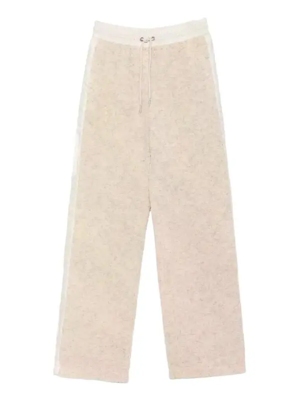 Moncler Logo-patch Panelled Track Pants - Neutrals