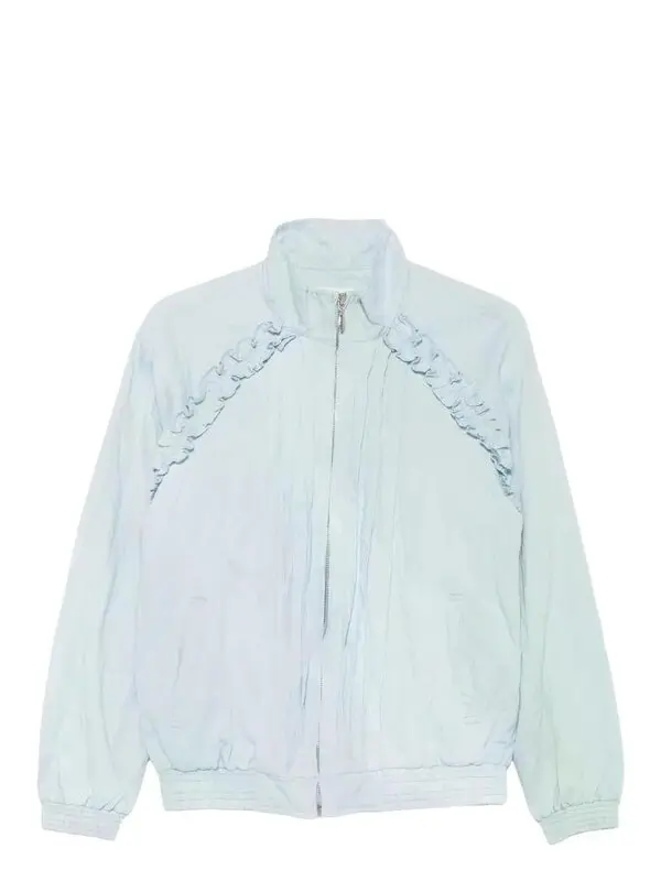 SHUSHU/TONG Ruffled Crinkle-effect Jacket - Blue