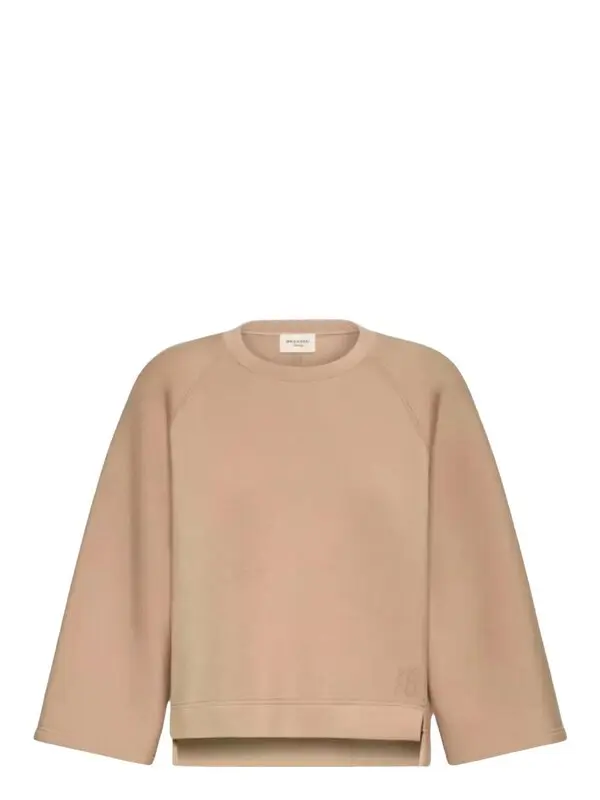 Max Mara Jersey Texture Crew Neck Sweater - Neutrals