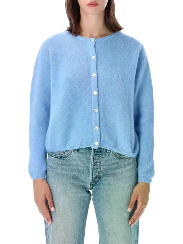 American Vintage Vitow Button-up Cardigan - Blue