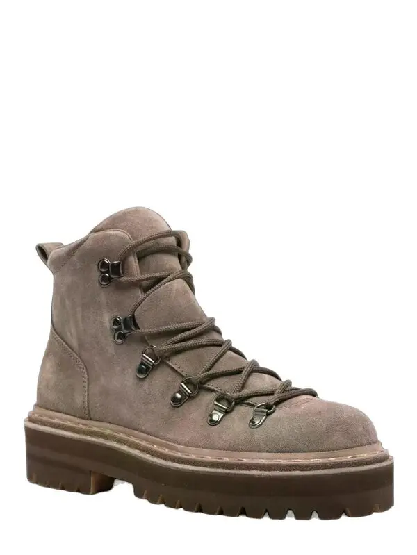 Officine Creative Blossom Lace-up Boots - Brown