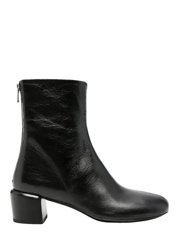 Officine Creative Flore Leather Ankle Boots - Black
