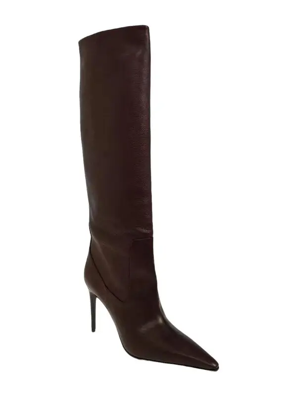 Dsquared2 Leather Heeled Boots - Brown