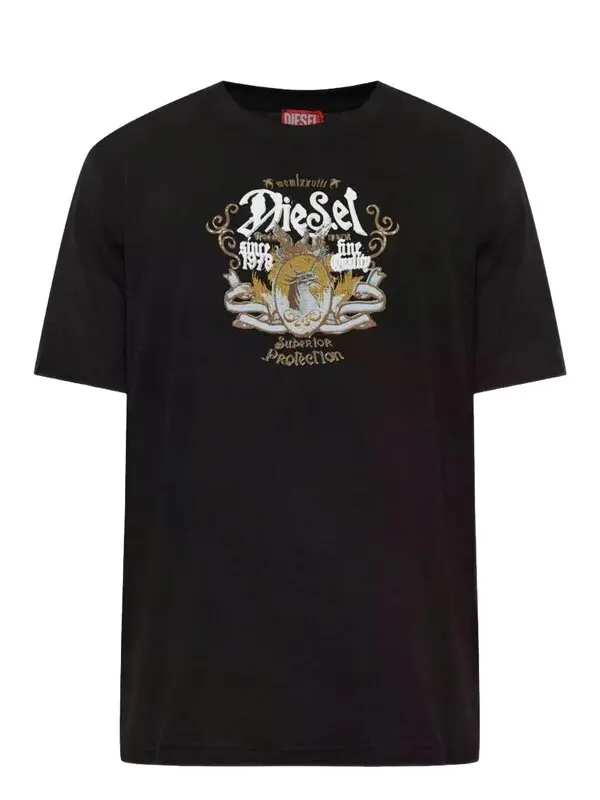DIESEL® Graphic-print T-shirt - Black