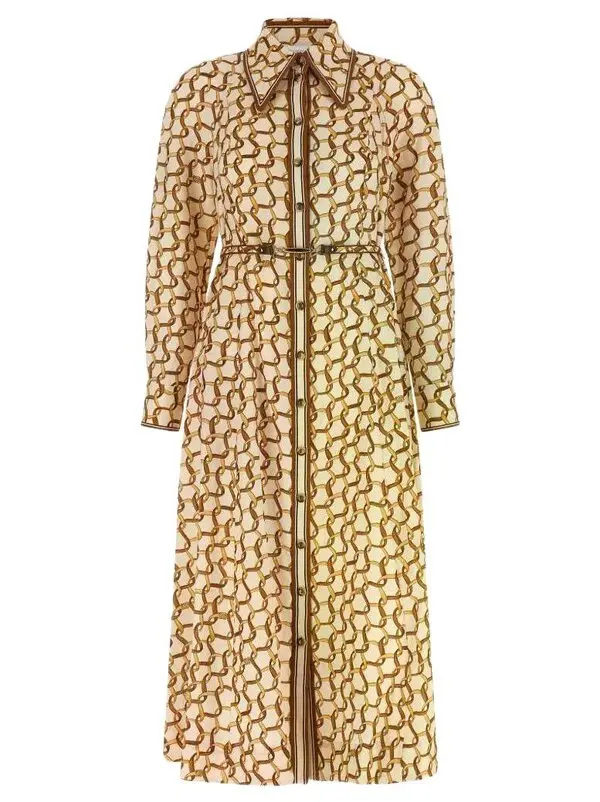 Zimmermann Paneled Mini Dress - Neutrals