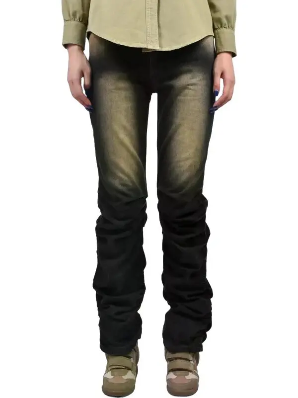 VIVAMUS Faded Flared Jeans - Black