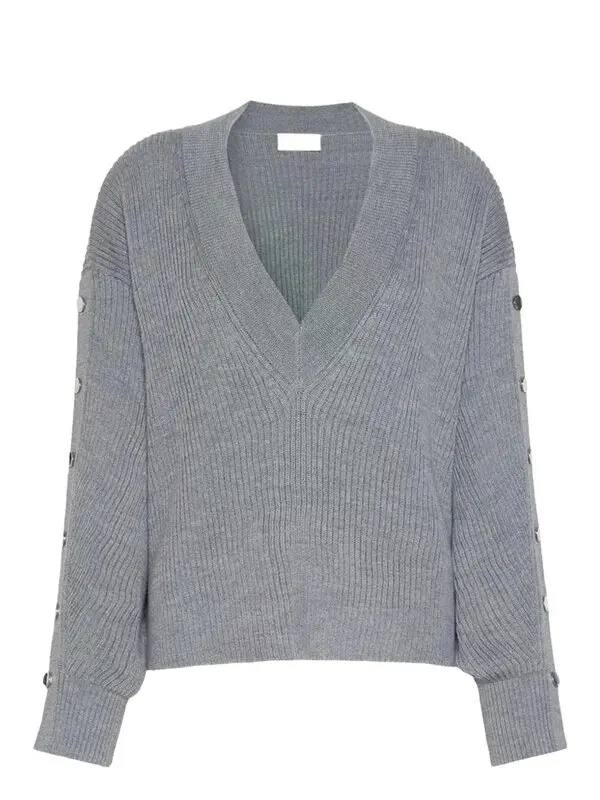 Sportmax Ribbed-knit Sweater - Grey