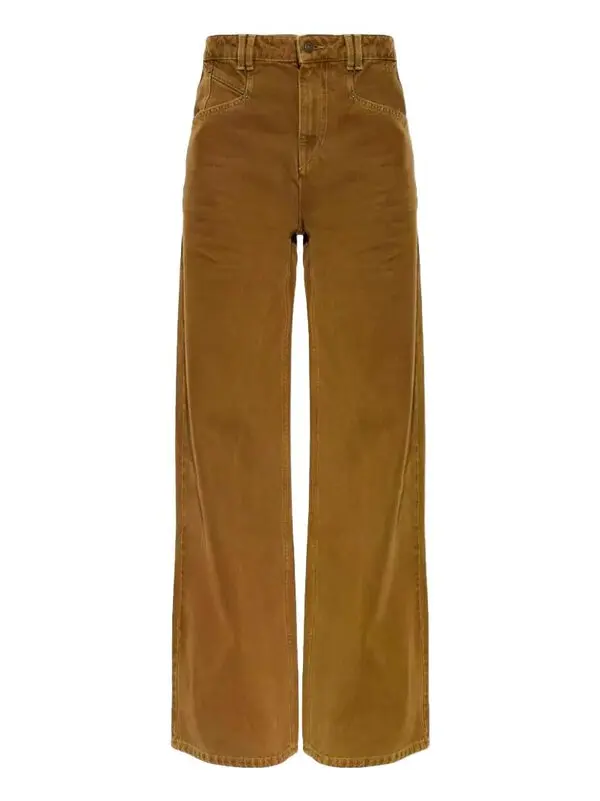 Isabel Marant Étoile Lemony Wide-leg Jeans - Brown