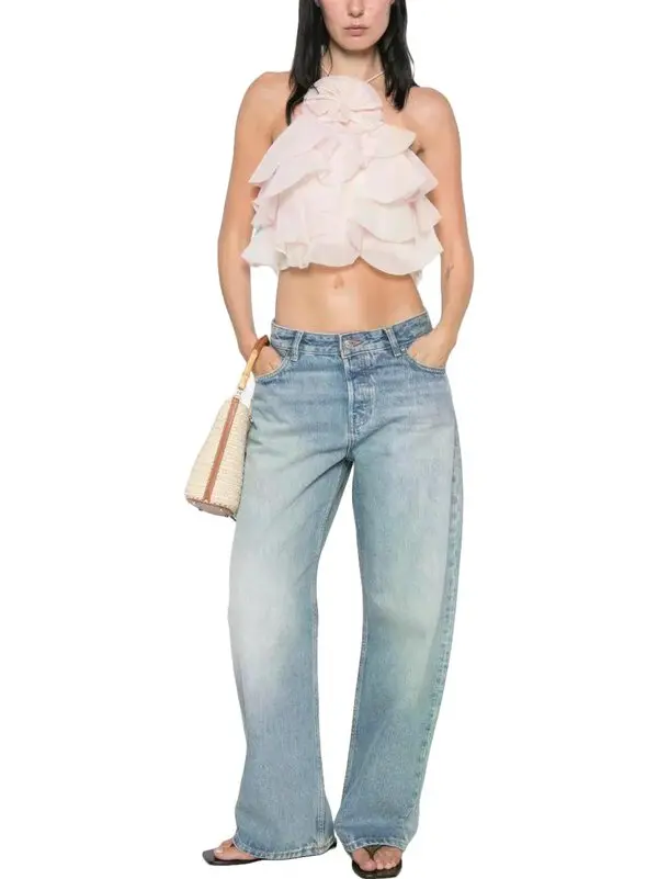 Aje Villa Ruffled Top - Pink