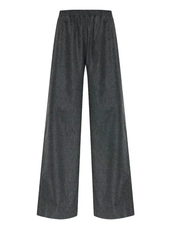 Fabiana Filippi Elasticated-waistband Straight-leg Trousers - Grey