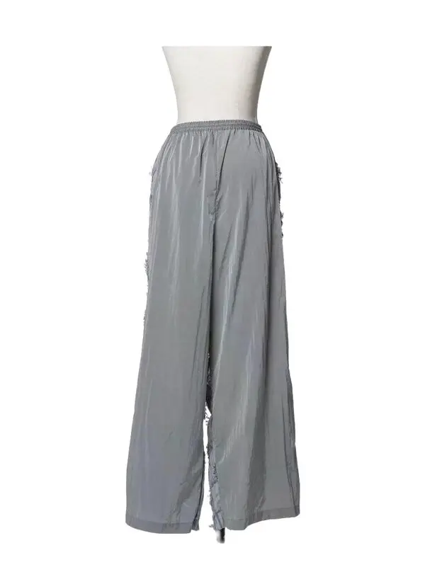 MULLER OF YOSHIOKUBO Ripple Ruffled Trousers - Black