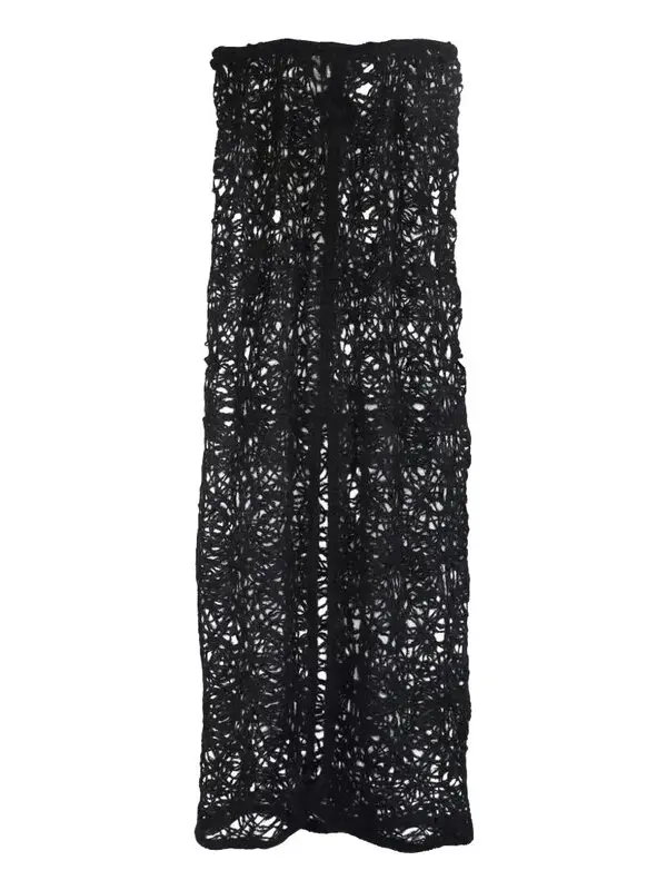 JEAN PAUL GAULTIER Open-knit Skirt - Black