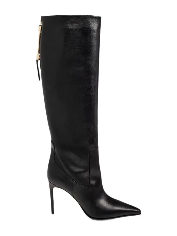 Dsquared2 Pointed-toe Zip-fastening Knee-high Boots - Black