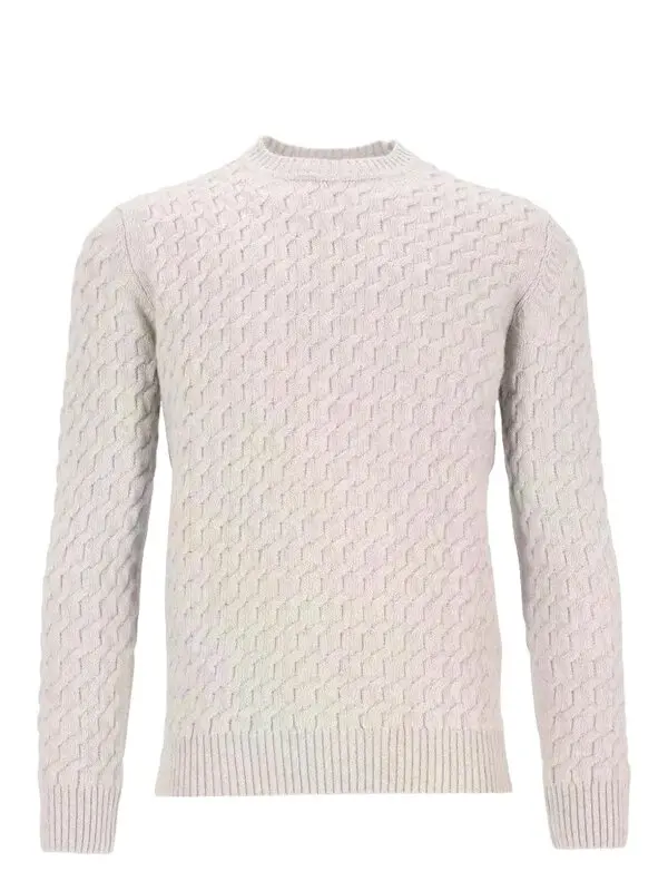 Al Duca D'aosta Cable-knit Crew-neck Sweater - Grey