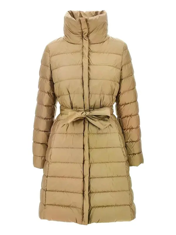 Max Mara Quilted Belted Jacket - Brown