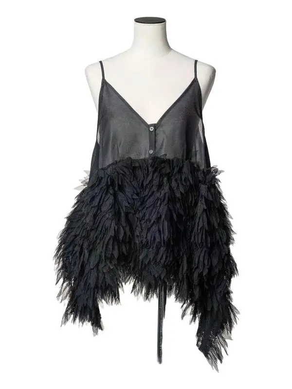 MULLER OF YOSHIOKUBO Canopy Tulle Blouse - Neutrals