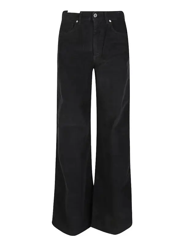 PT TORINO Wide-leg Denim Trousers - Black