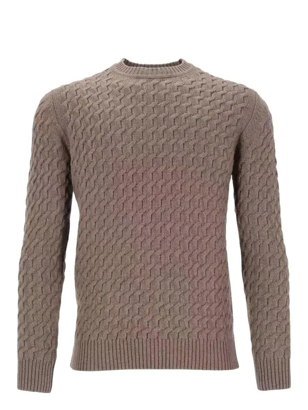 Al Duca D'aosta Cable-knit Pullover - Brown