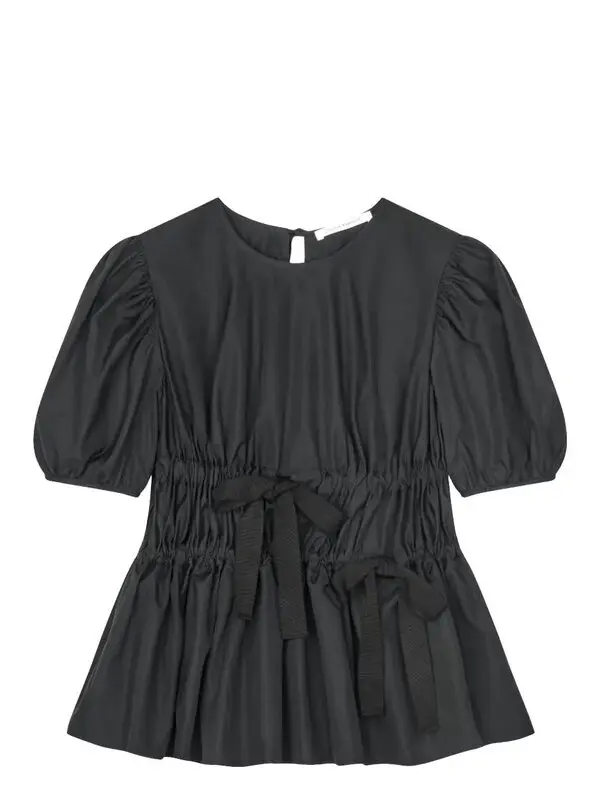 Cecilie Bahnsen Freya Puff-sleeve Top - Black