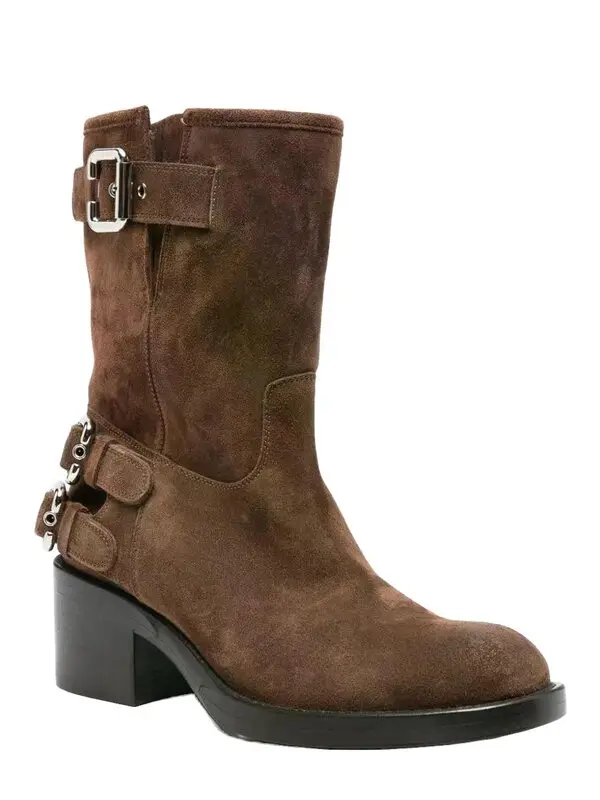 Chloé Dakota Buckle-detail Ankle Boots - Brown