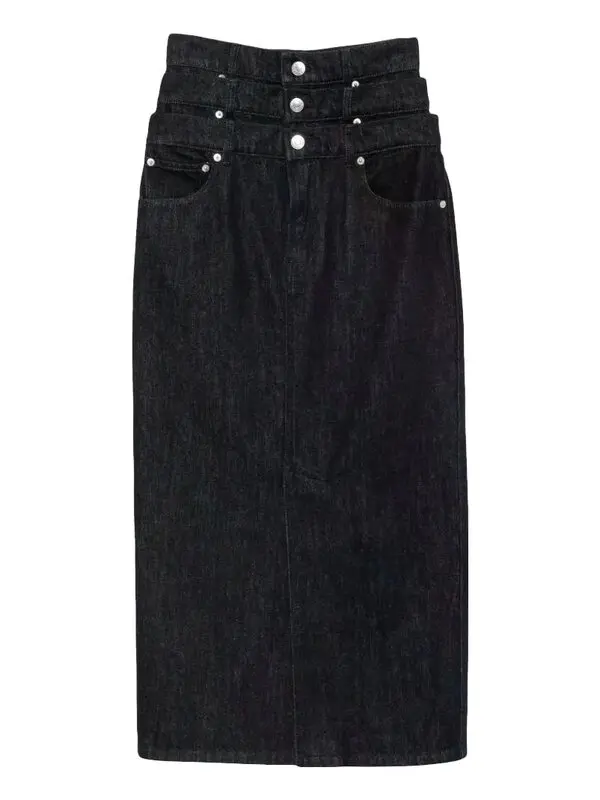 Viktor & Rolf Triple-layer Denim Skirt - Blue