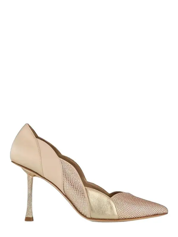 KAT MACONIE Divina Crystal-embellished Pointed-toe Pumps - Neutrals