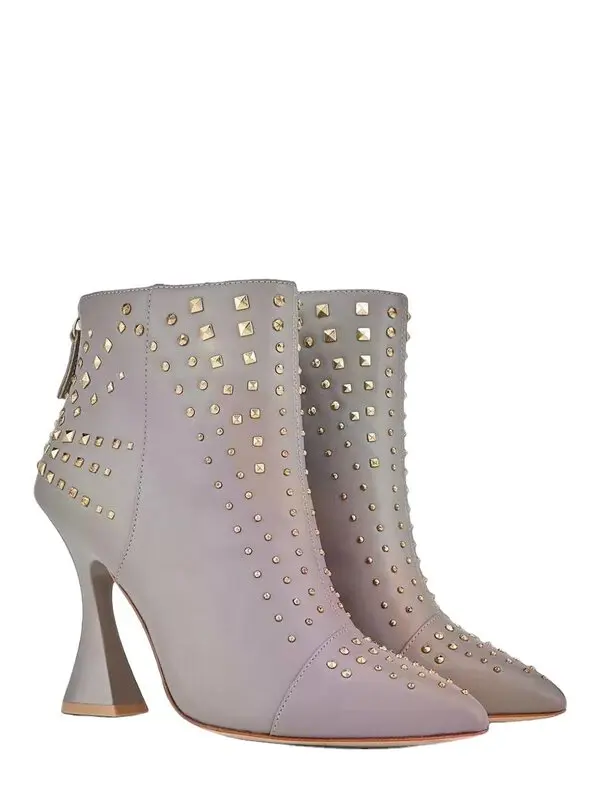 KAT MACONIE Samara Stud-embellished Ankle Boots - Grey