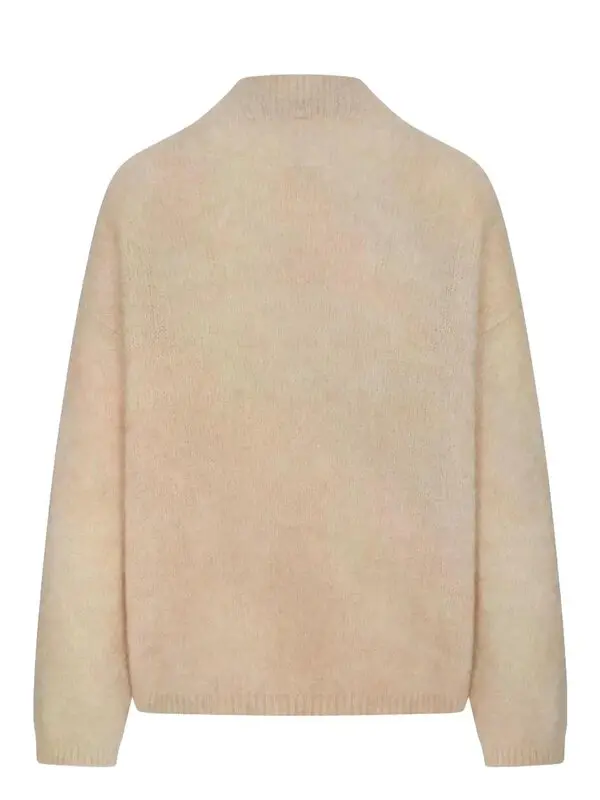 FORTE_FORTE Alpaca Knitted Mock-neck Sweater - Neutrals