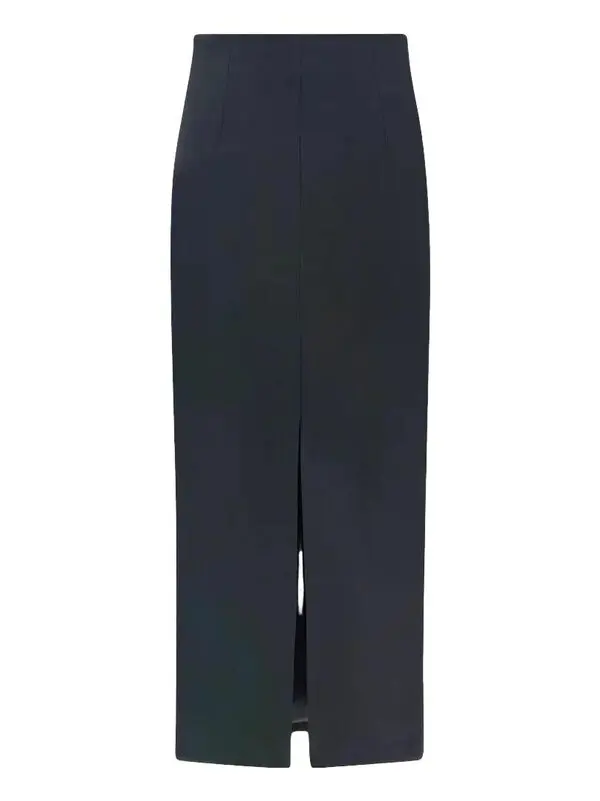 Paul & Shark Tech Wool Pencil Midi Skirt - Blue