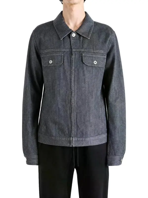 KOZABURO Zip-up Denim Jacket - Grey