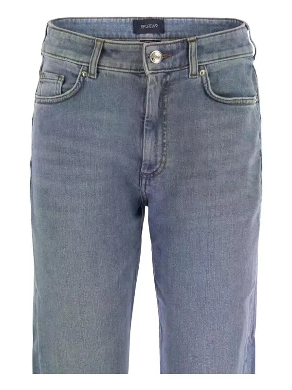 Sportmax Brian Turn-up Jeans - Blue