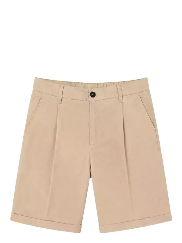 40WEFT Pleated Turn-up Shorts - Neutrals