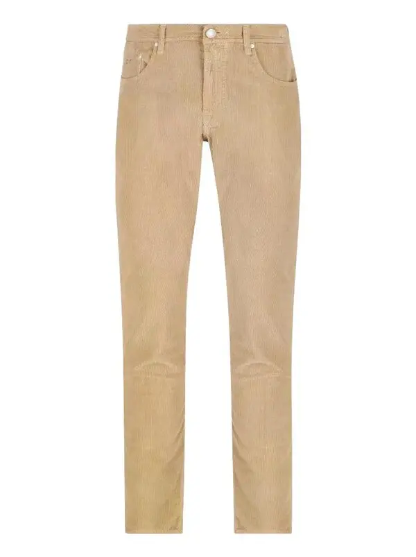 TRAMAROSSA Michelangelo Corduroy Slim-fit Trousers - Neutrals