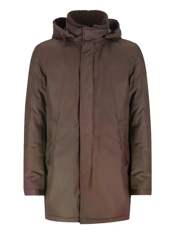 Herno Hooded Padded Jacket - Brown