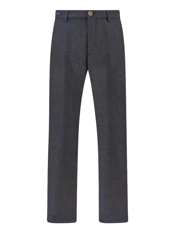 Paul & Shark Bellagio Wool Twill Chino Trousers - Blue