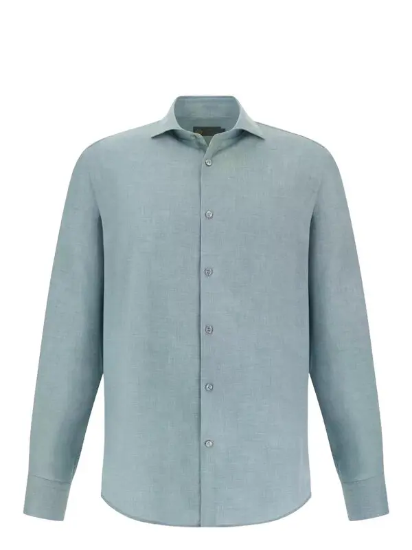 Paul & Shark Mélange Long-sleeved Shirt - Blue