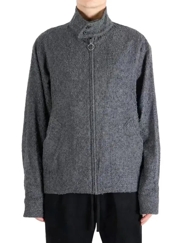 KOZABURO High-neck Zip-up Jacket - Grey