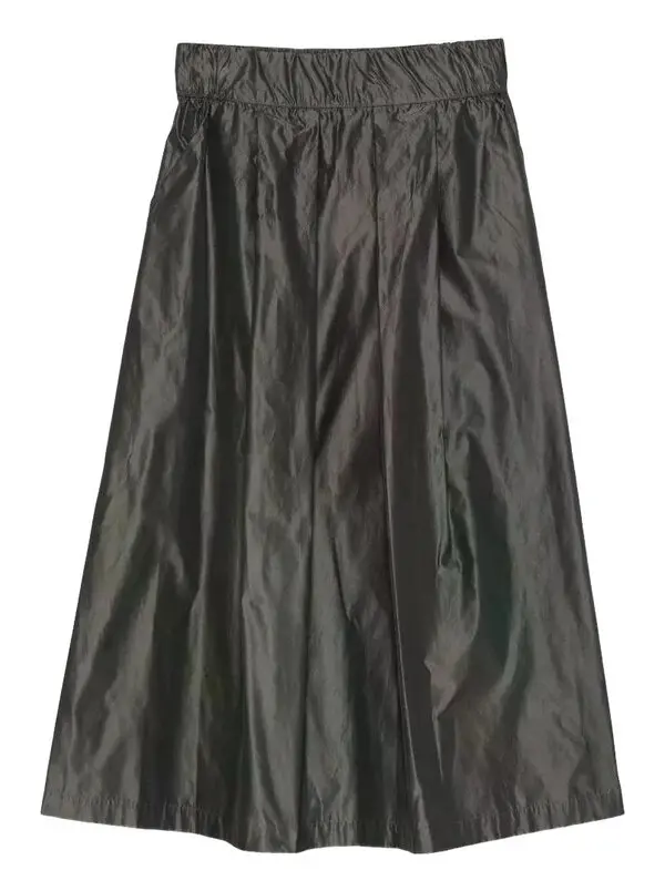 WHYCI A-line Pleated Midi Skirt - Grey