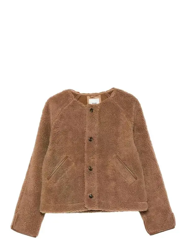 FIVE JEANS Mattea Teddy-texture Jacket - Brown