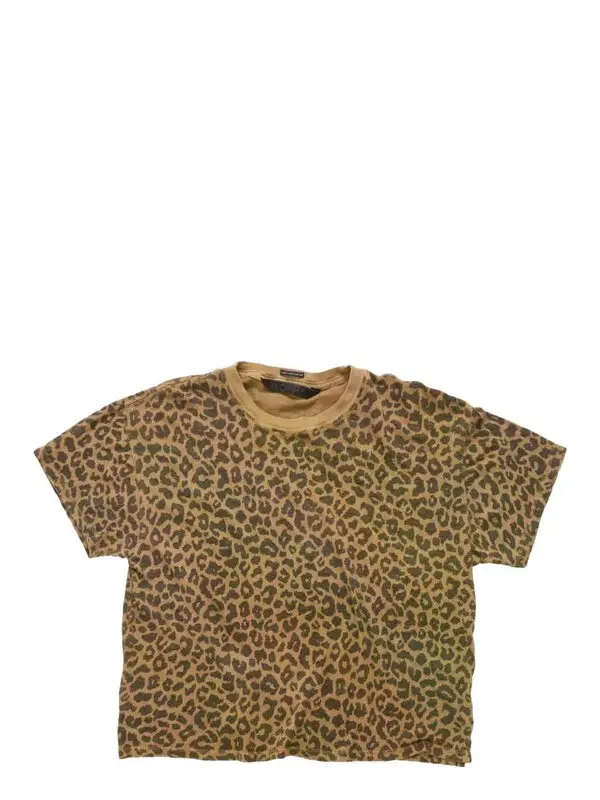 MOTHER The Ss Boxy Ringer T-shirt - Brown
