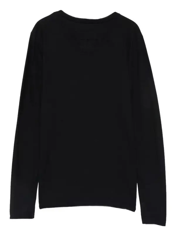 PRIVATE 0204 Fine Knit Long-sleeve Top - Blue
