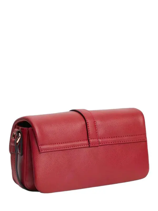 Tommy Hilfiger Libre Logo-plaque Pebbled Shoulder Bag - Red