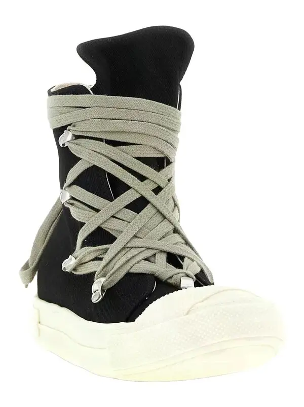 Rick Owens Megalace Sneakers - Black