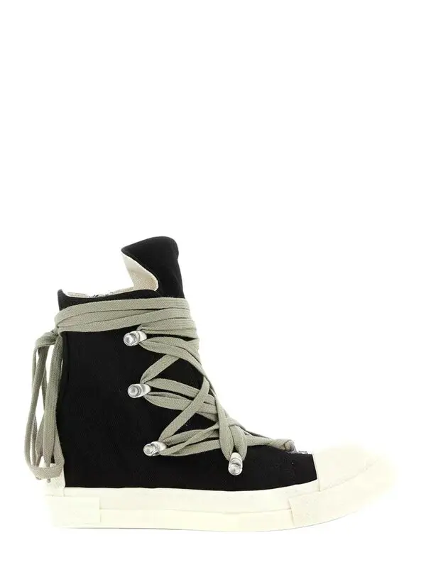 Rick Owens Megalace Sneakers - Black