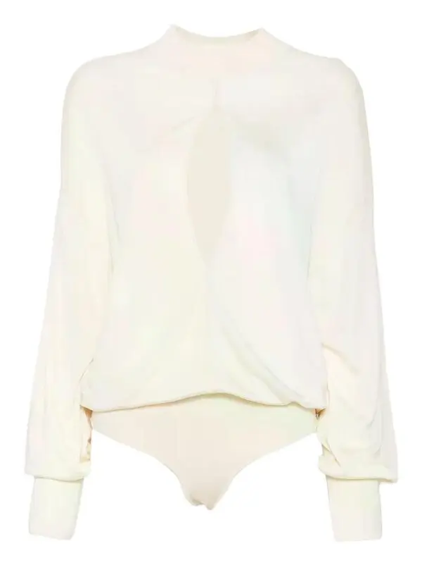 Galvan Fontana Cutout Bodysuit - Neutrals