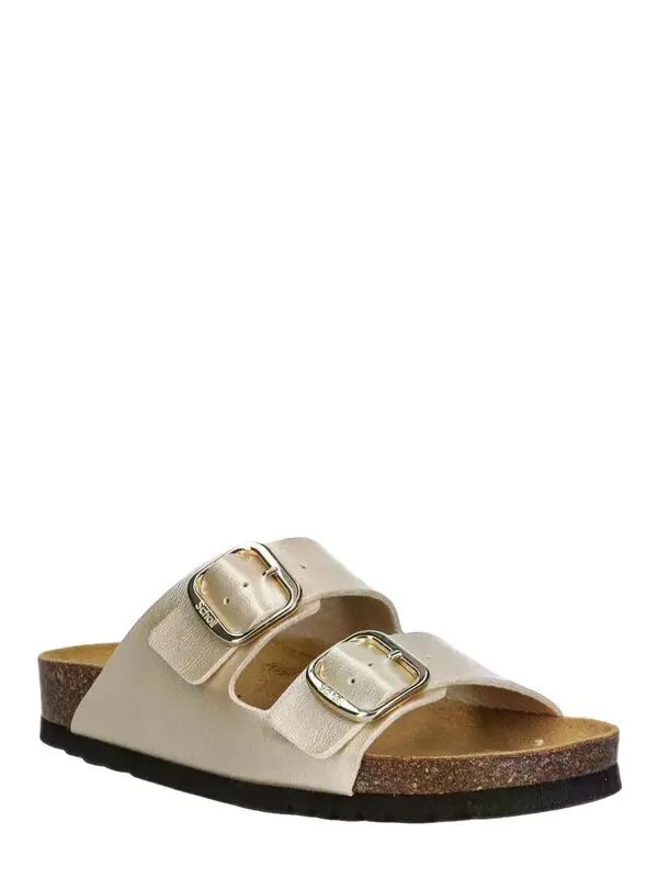 DR. SCHOLL'S SHOES Josephine Buckle-fastening Flat Sandals - Gold