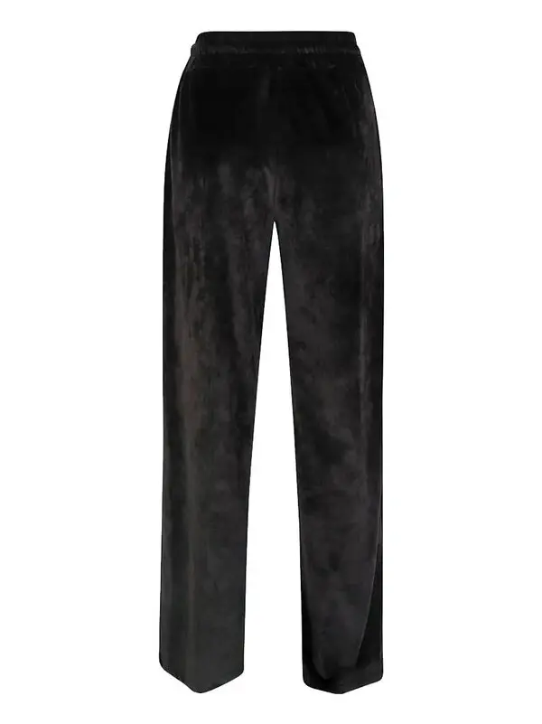 HINNOMINATE Velvet-effect Drawstring Trousers - Black