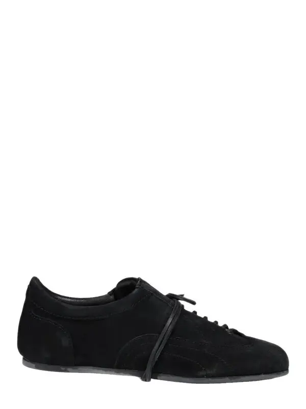 NO/FAITH STUDIOS Football Asymmetric-panel Suede Sneakers - Black