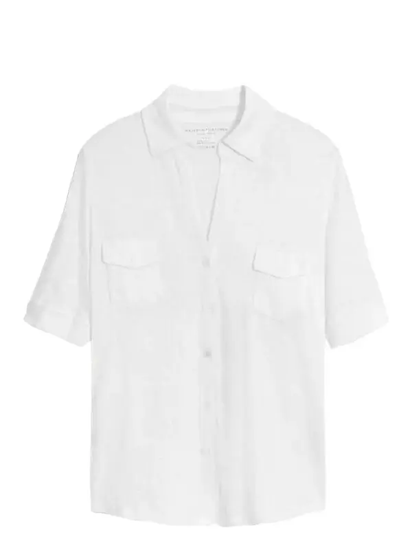 Majestic Filatures Chest-pocket Short-sleeve Shirt - White